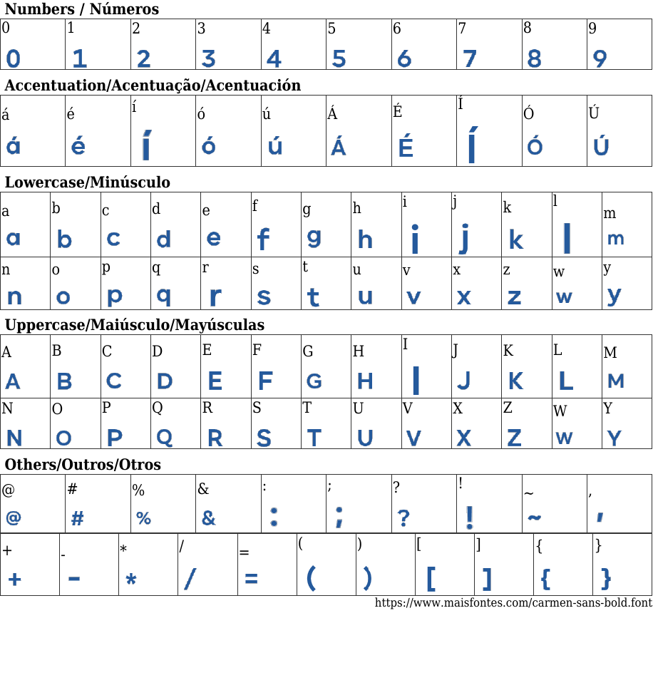 Carmen Sans Bold Font: Free Download | MaisFontes