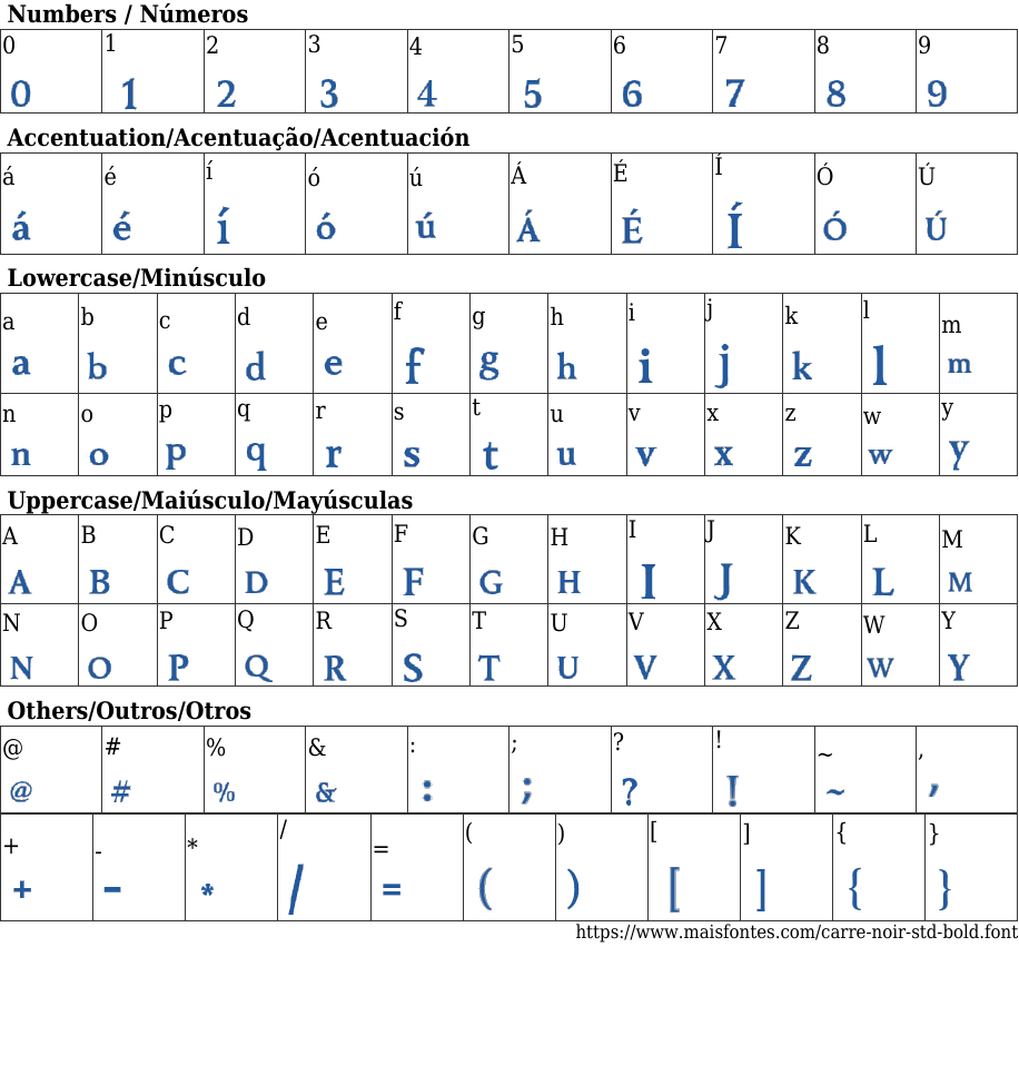 Carre Noir Std Bold: Free Font Download | MaisFontes