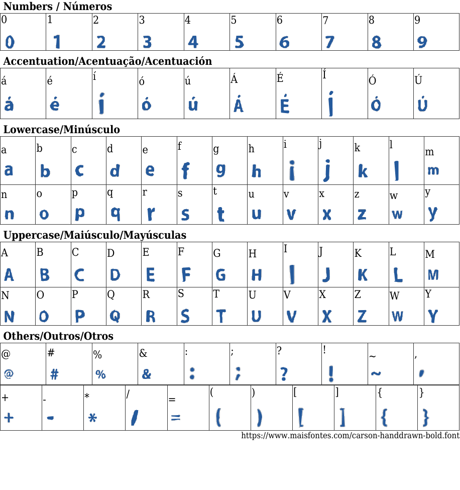 Carson Handdrawn Bold: Baixar Fonte Grátis | MaisFontes