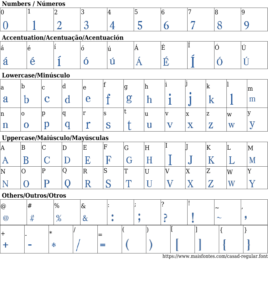 Casad Regular Normal: Free Font Download | MaisFontes