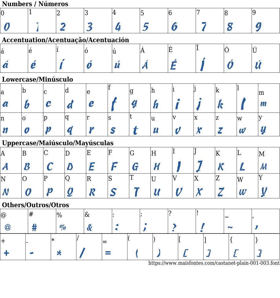 Castanet Plain 001 003 Font: Free Download | MaisFontes