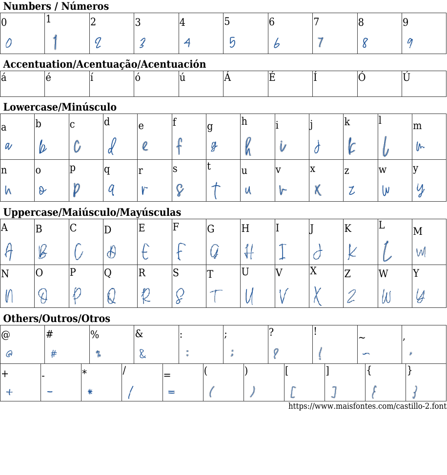 Castillo Handwritten: Free Font Download | MaisFontes