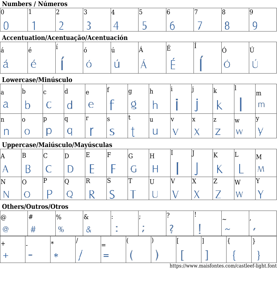 Castle EF Light Font: Free Download | MaisFontes