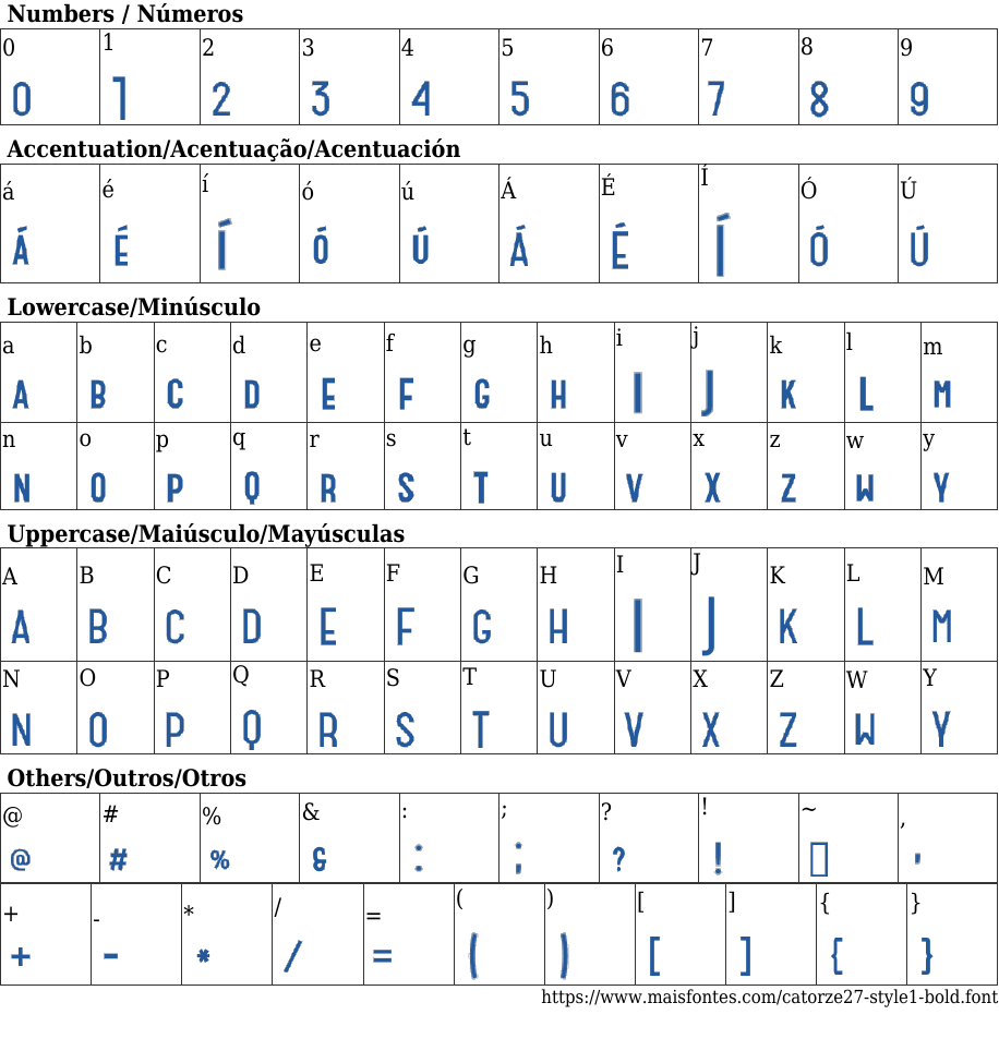 Catorze 27 Bold Font: Free Download | MaisFontes