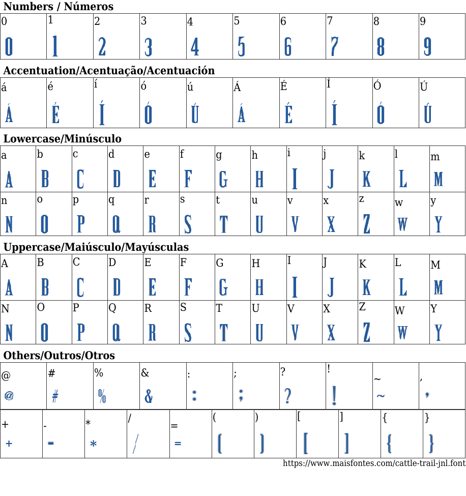Cattle Trail: Free Font Download | MaisFontes