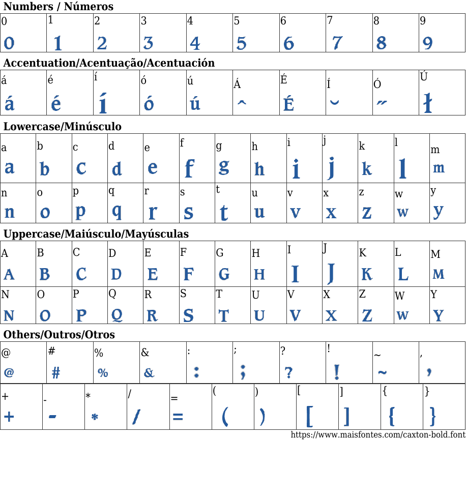 Caxton Bold: Download Free Font | MaisFontes