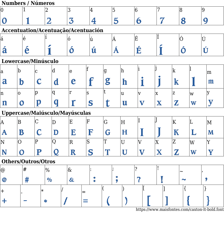 Caxton LT Bold: Download Free Font | MaisFontes