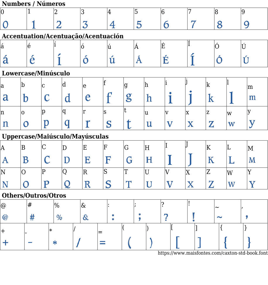 Caxton Std Book: Download Free Font | MaisFontes