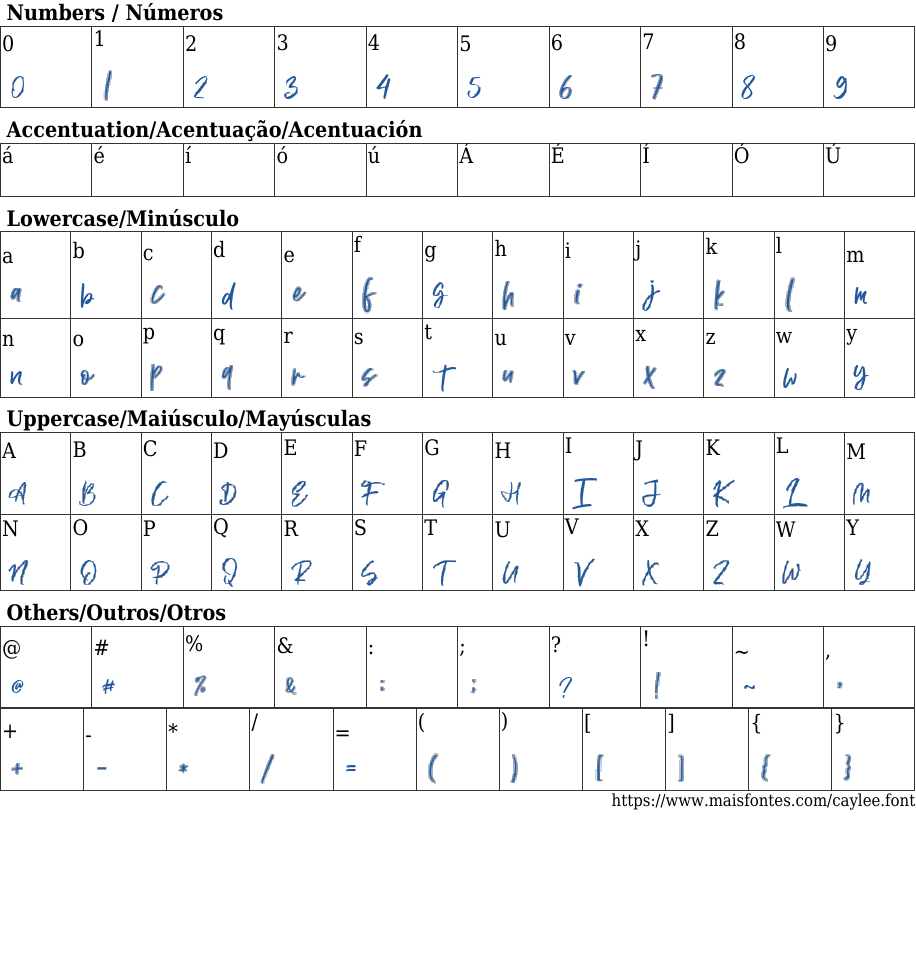 Caylee: Free Font Download | MaisFontes