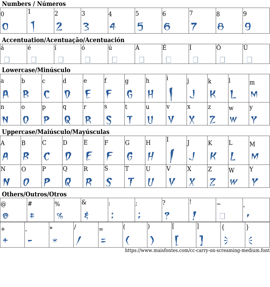 CC Carry On Screaming Medium: Free Font Download | MaisFontes
