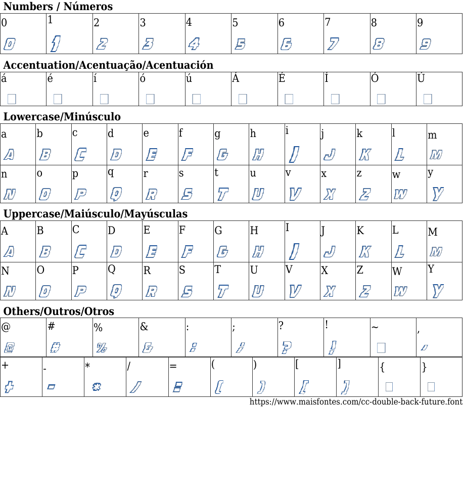 CC Double Back Future: Free Font Download | MaisFontes