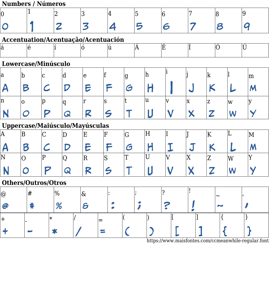 CC Meanwhile Regular Font: Free Download | MaisFontes