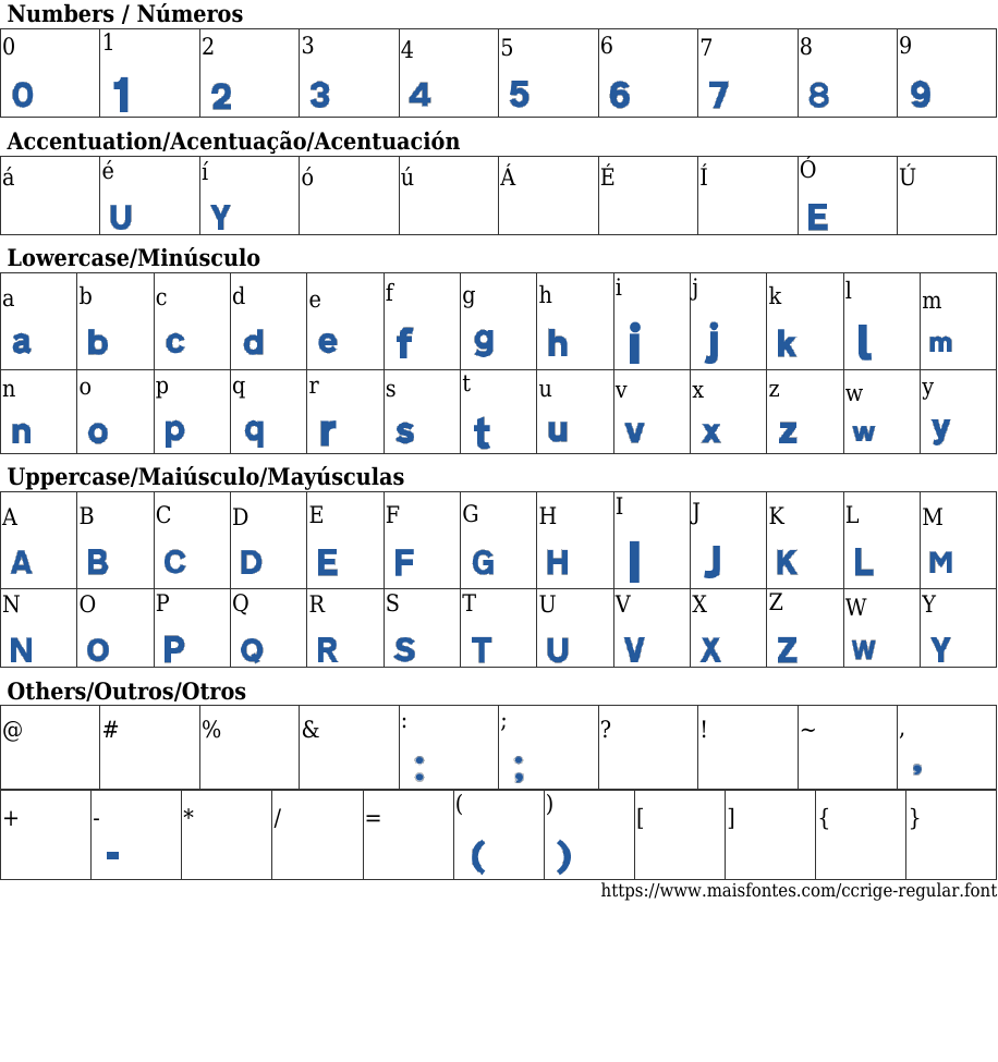 Ccrige Regular Font: Free Download | MaisFontes