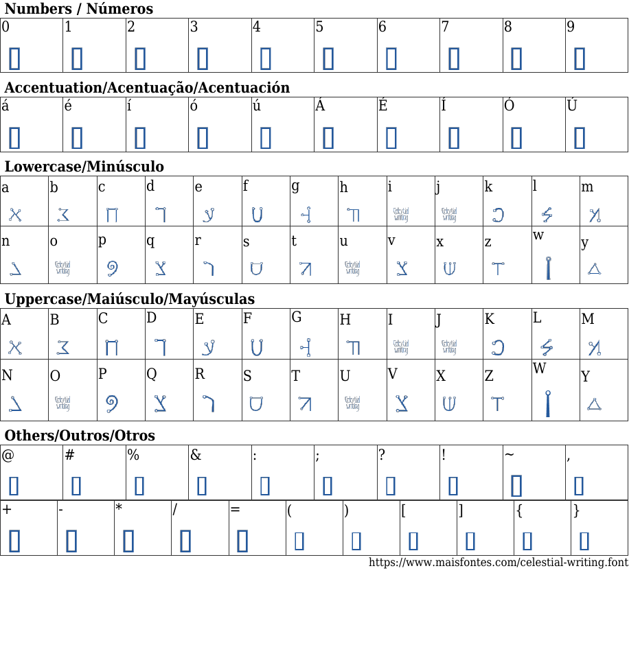 Celestial Writing: Baixar Fonte Grátis | MaisFontes