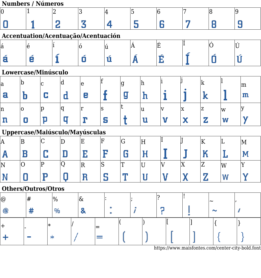 Center City Bold: Free Font Download | MaisFontes