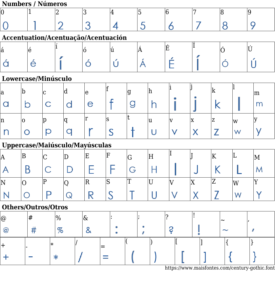 Century Gothic: Télécharger une police gratuite | MaisFontes