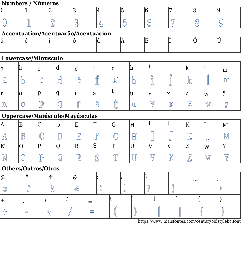 Century Old Style HC: Baixar Fonte Grátis | MaisFontes