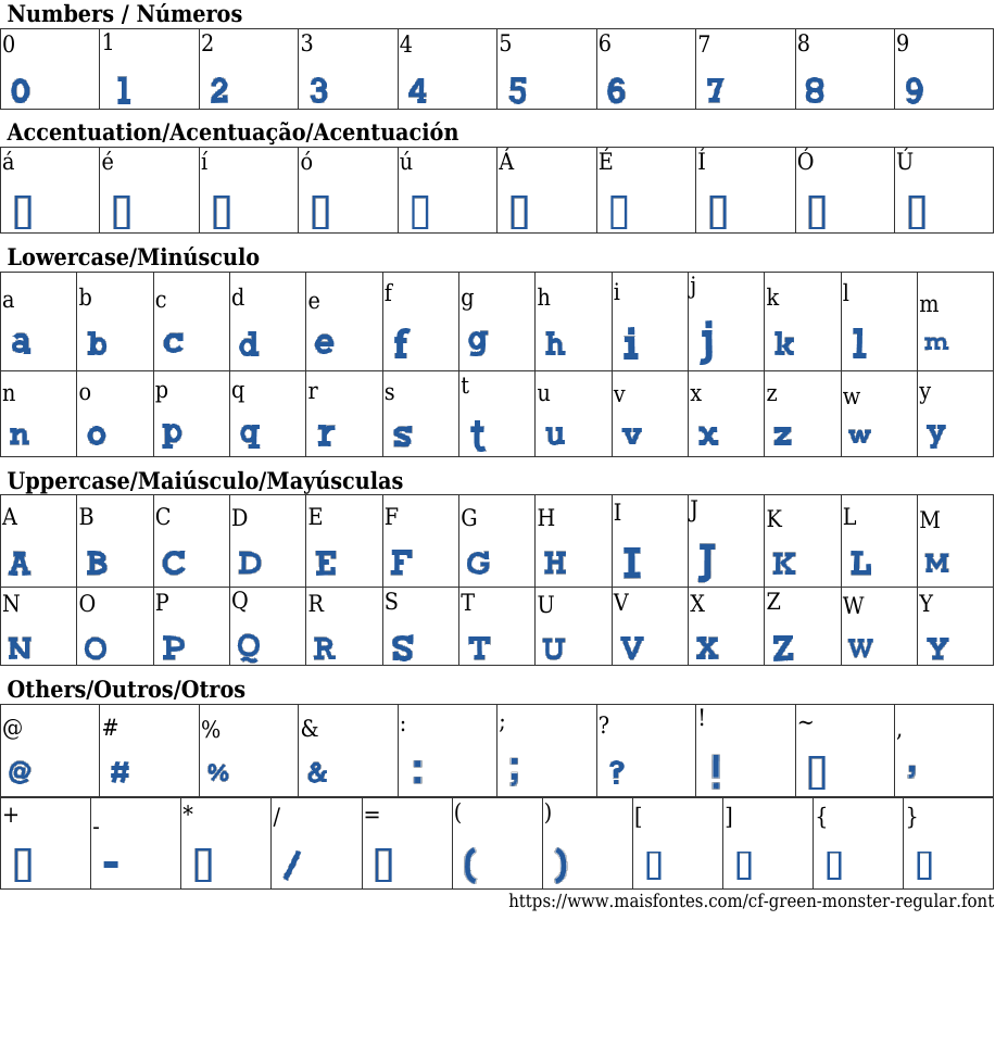 CF Green Monster Regular: Baixar Fonte Grátis | MaisFontes