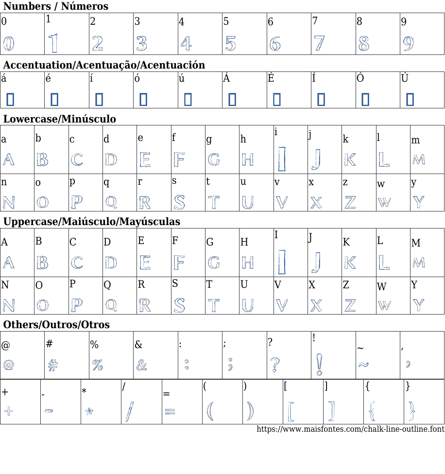 Chalk Line Outline: Baixar Fonte Grátis | MaisFontes