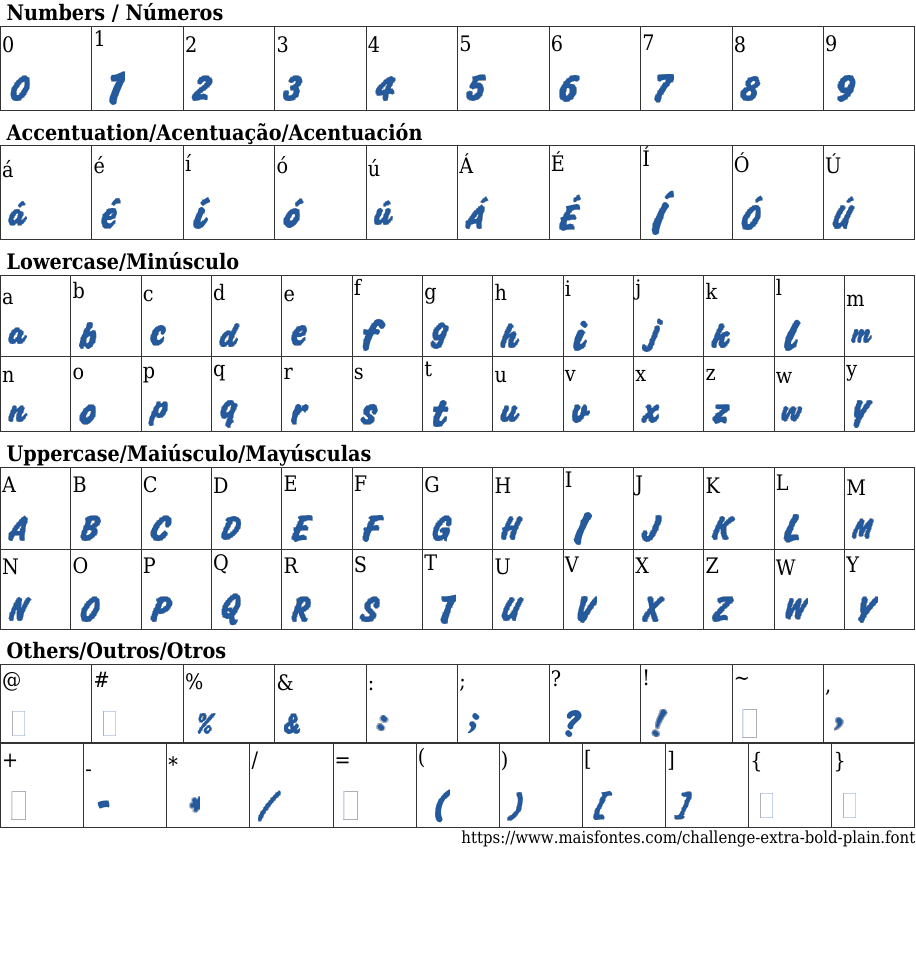 Challenge Extra Bold Plain: Free Font Download | MaisFontes