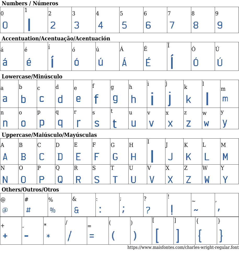 Charles Wright Regular: Free Font Download | MaisFontes