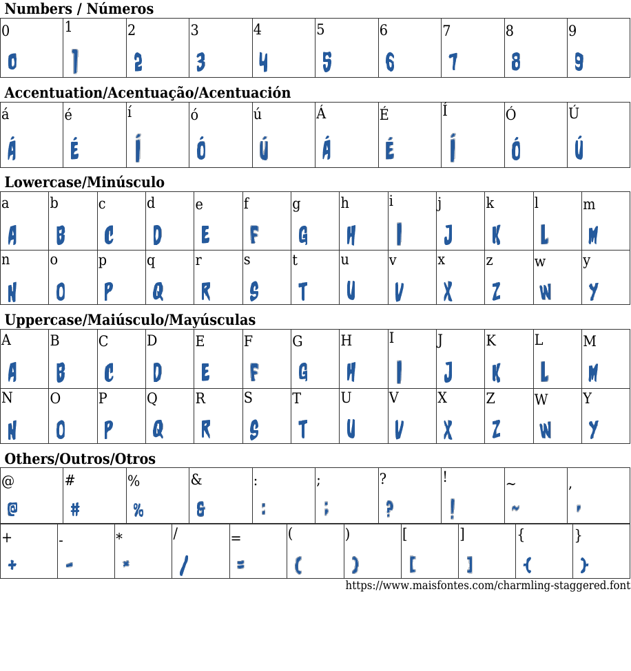 Charmling Staggered: Free Font Download | MaisFontes
