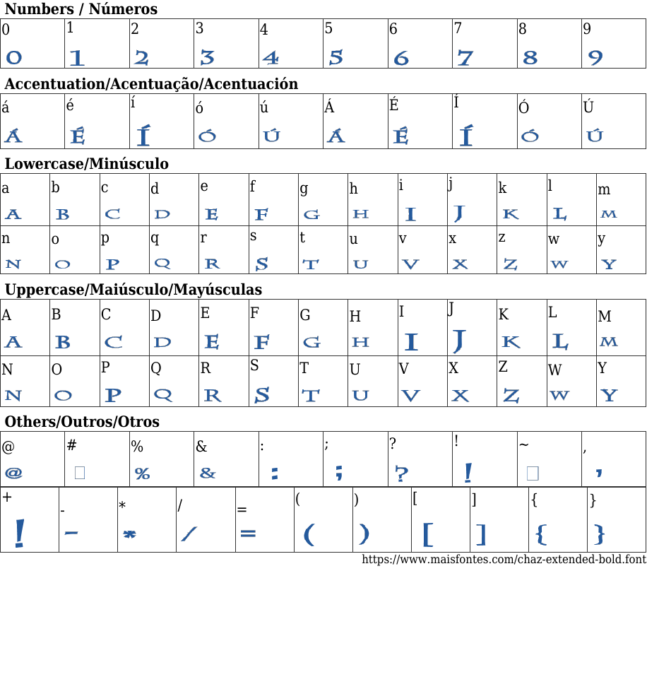Chaz Extended Bold: Baixar Fonte Grátis | MaisFontes