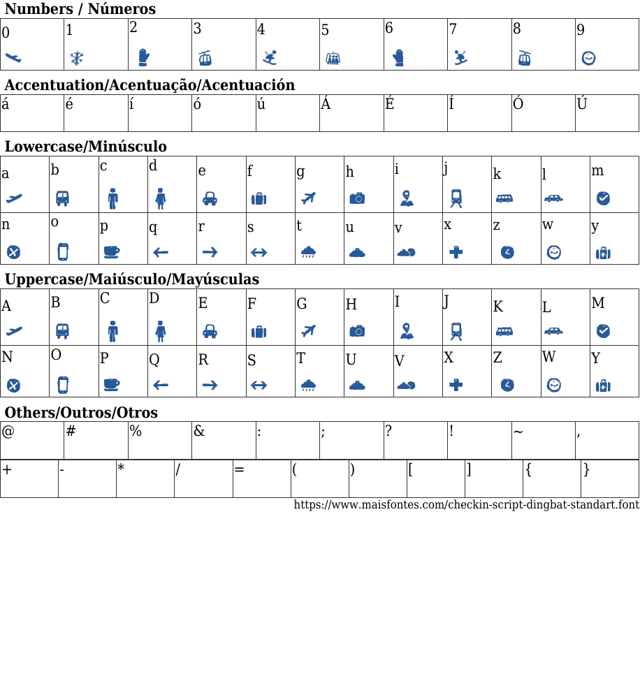 Checkin Script Dingbat Standart: Baixar Fonte Grátis | MaisFontes