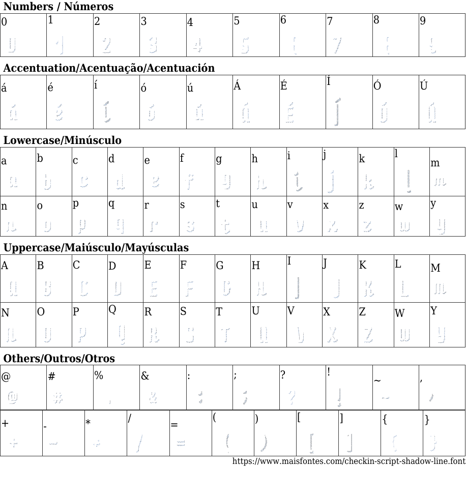Checkin Script Shadow Line: Free Font Download | MaisFontes