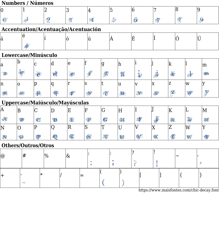 Chic decay: Free Font Download | MaisFontes