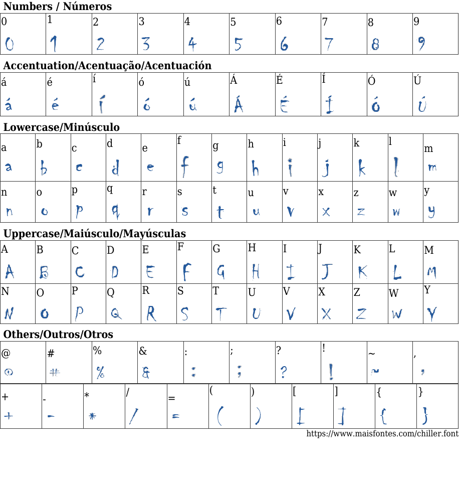 Chiller: Free Font Download | MaisFontes