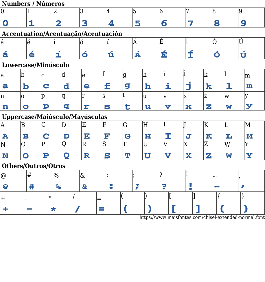 Chisel Extended Normal Font: Free Download | MaisFontes