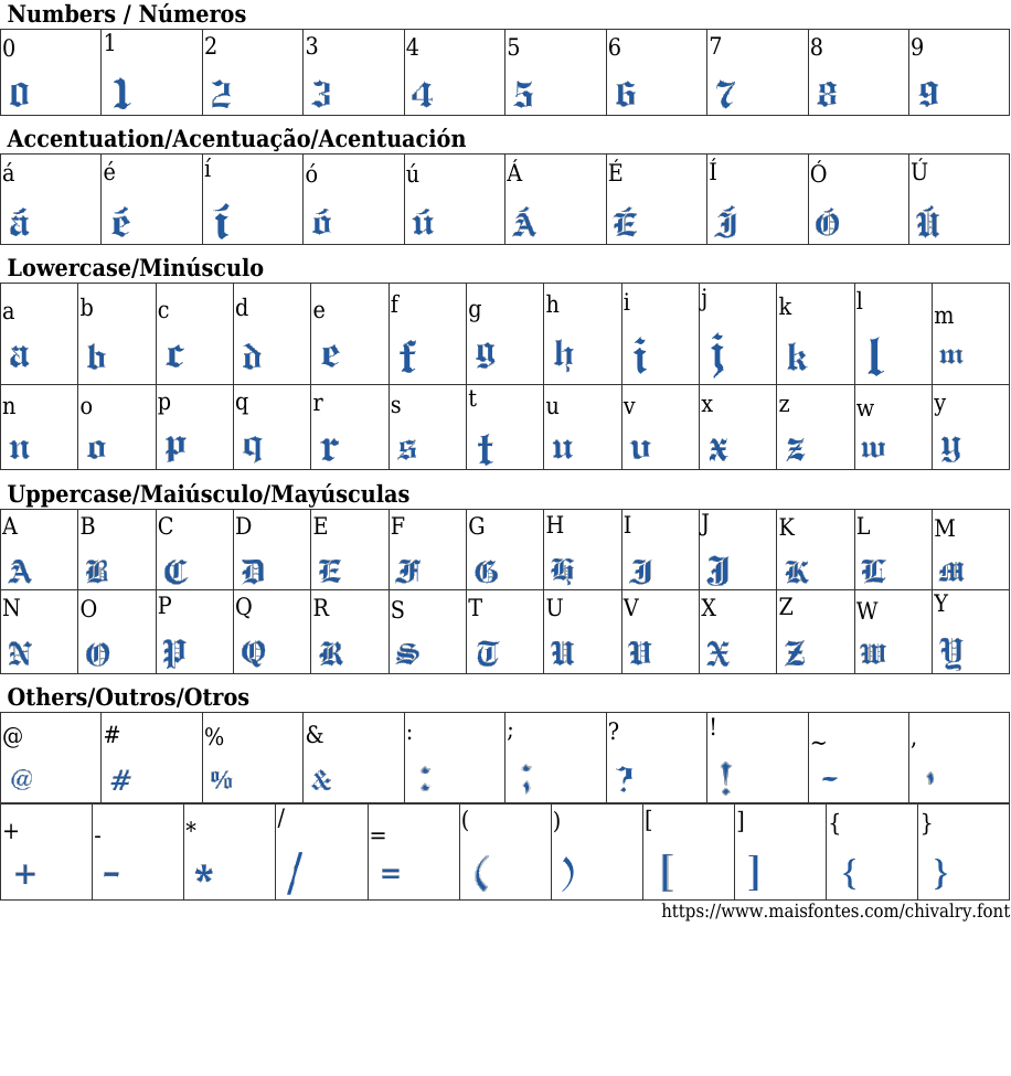 Chivalry: Free Font Download | MaisFontes