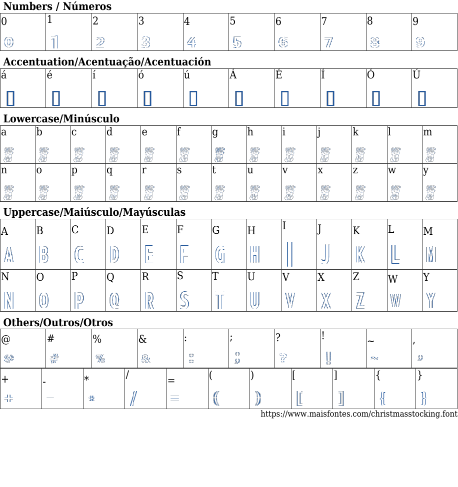 CHRISTMAS STOCKING: Free Font Download | MaisFontes