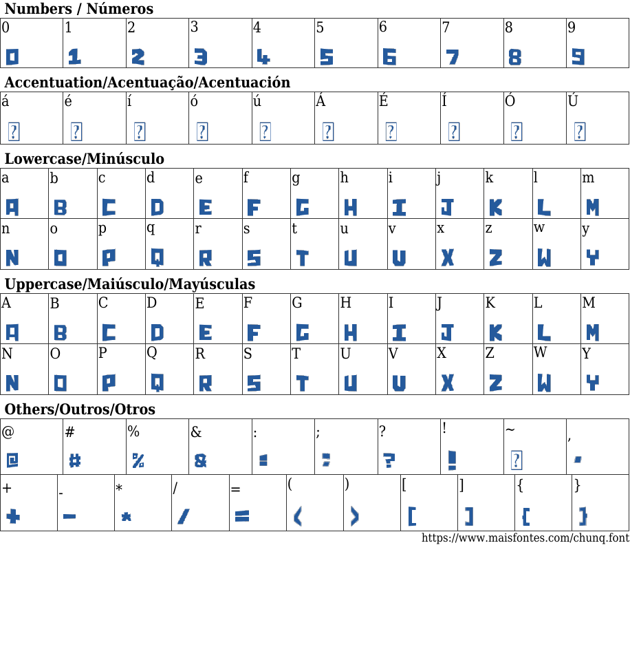 Chunq: Free Font Download | MaisFontes