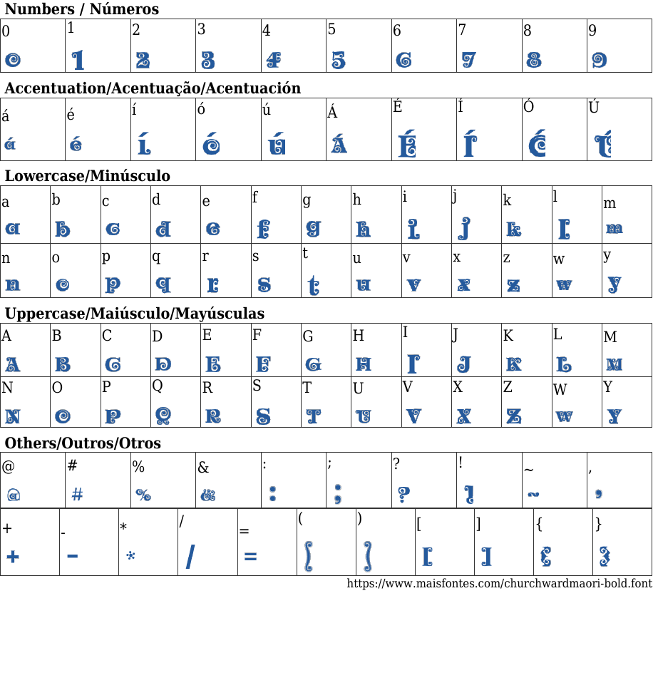 Churchward Maori Bold Font: Free Download | MaisFontes
