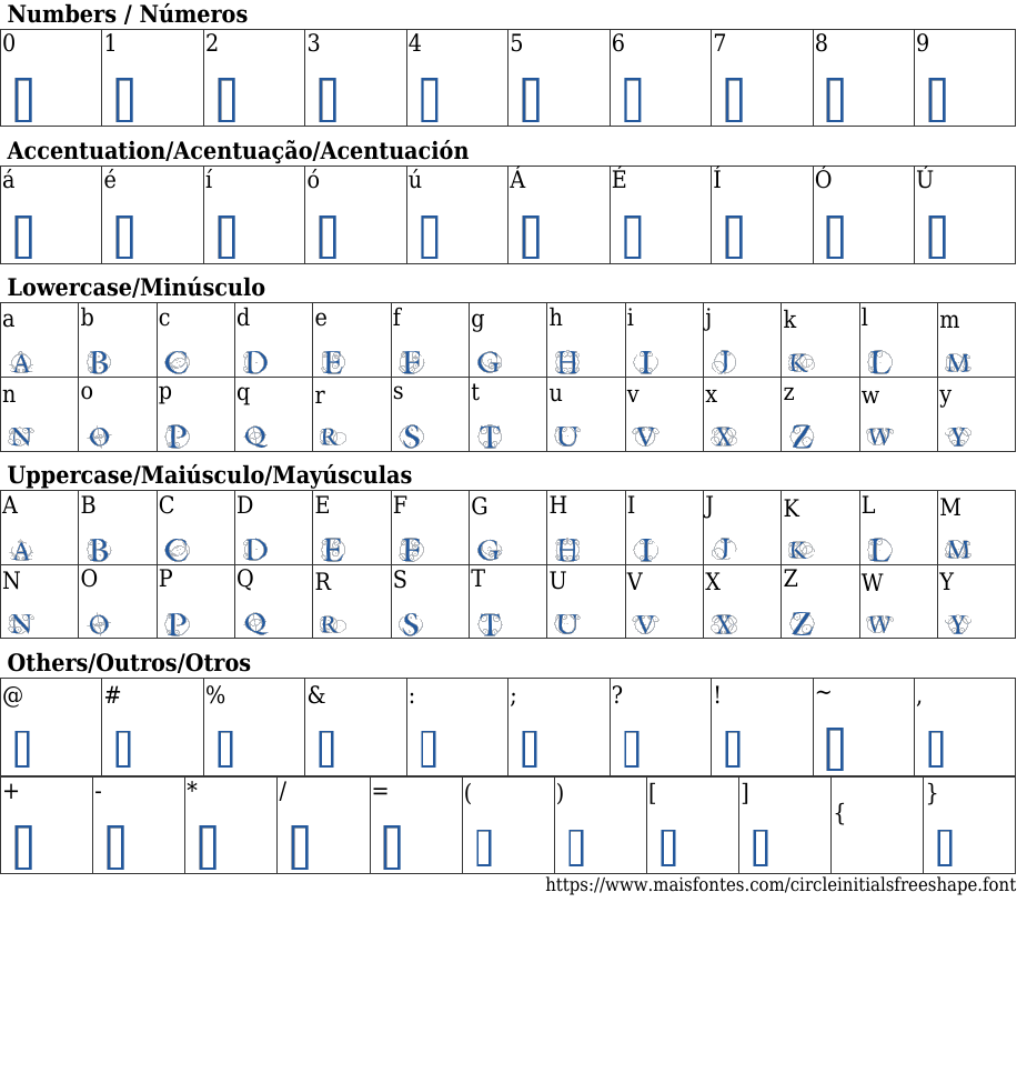 Circle Initials Freeshape Font: Free Download | MaisFontes