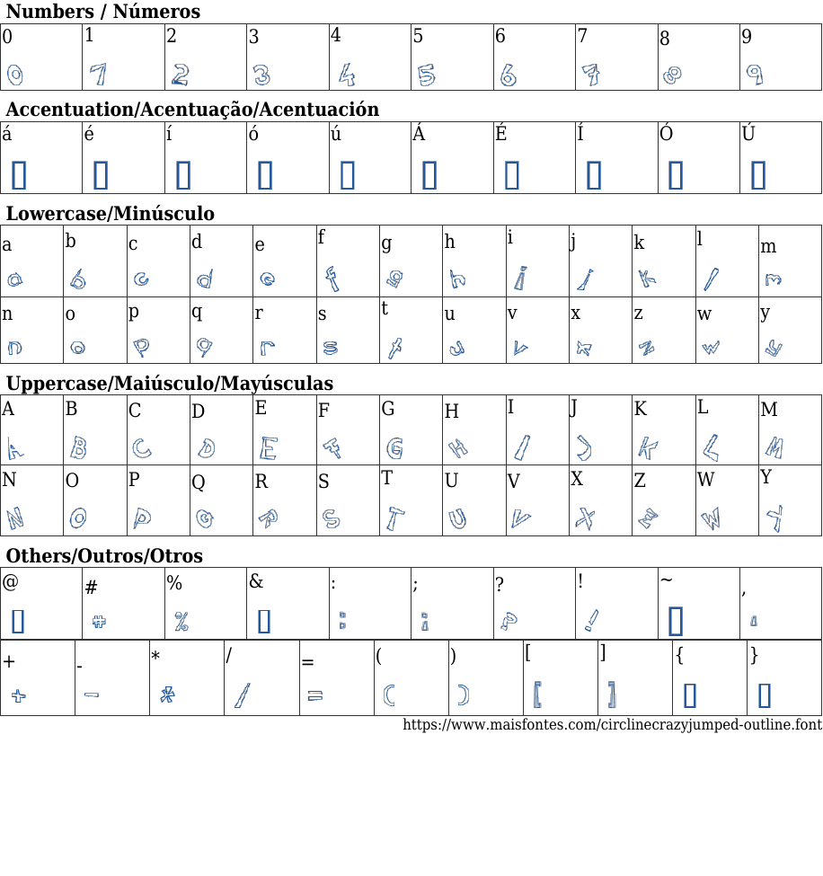 CIRCLINEcrazyjumped outline: Free Font Download | MaisFontes