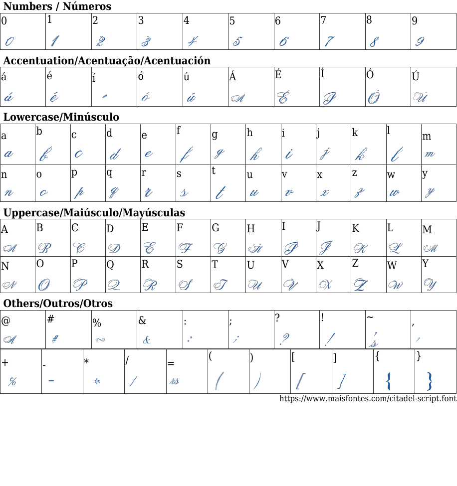 Citadel Script Font: Free Download | MaisFontes