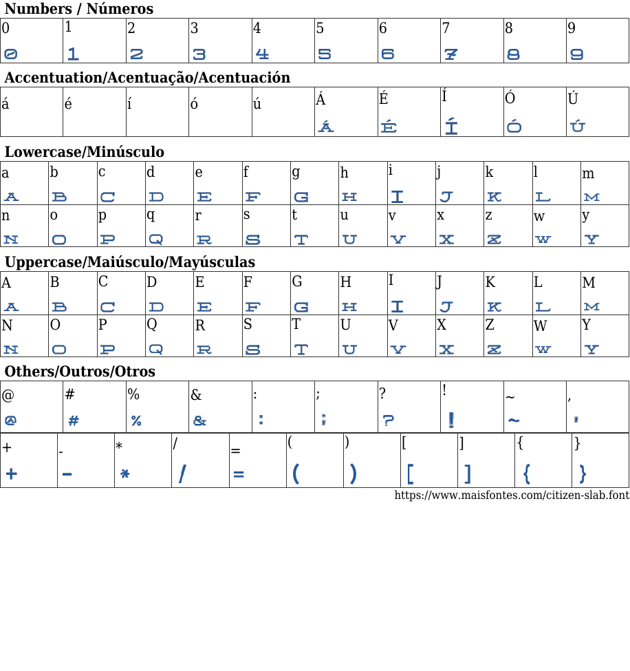 Citizen Slab: Baixar Fonte Grátis | MaisFontes