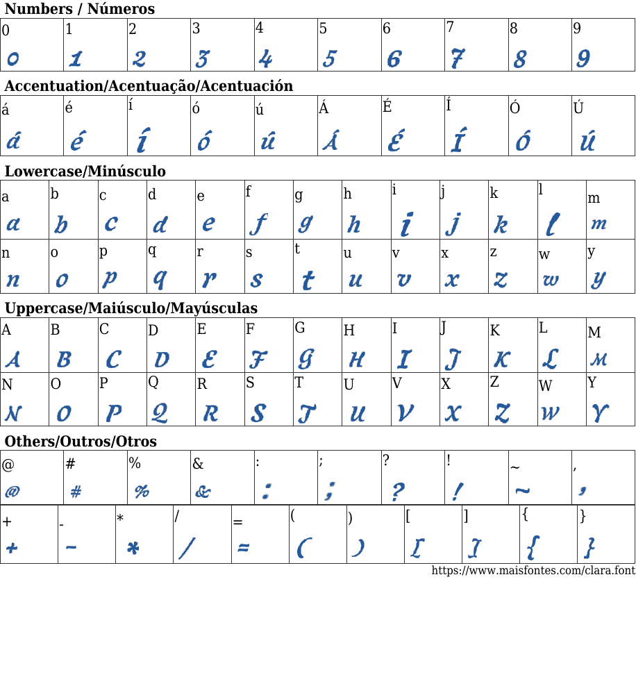 Clara: Free Font Download | MaisFontes