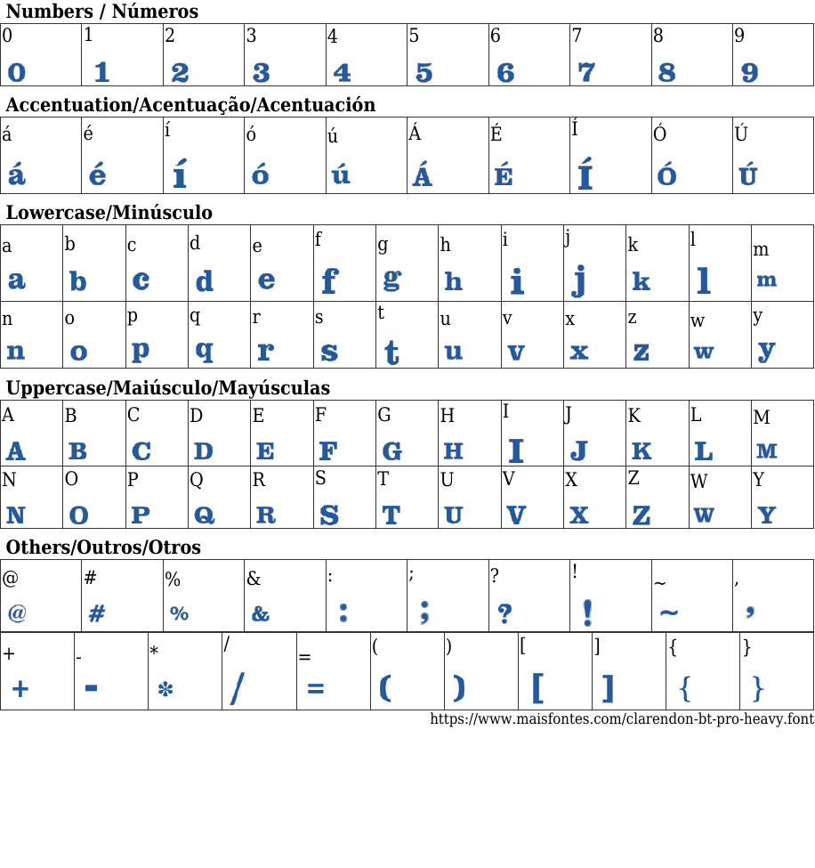 Clarendon BT Pro Heavy Font: Free Download | MaisFontes