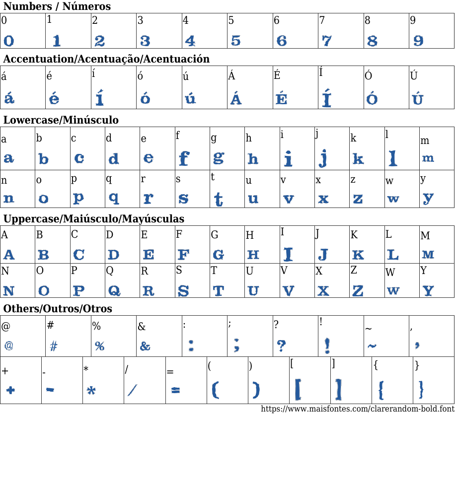 Clare Random Bold: Free Font Download | MaisFontes