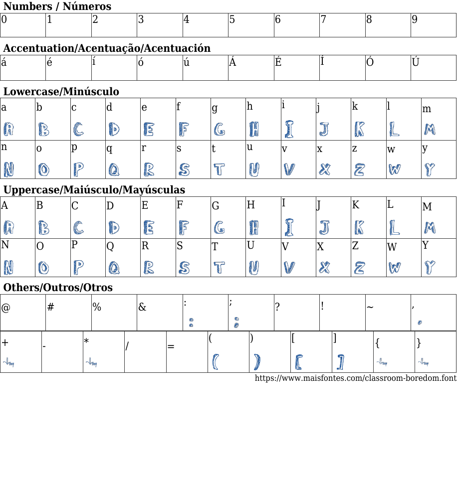 Classroom Boredom: Free Font Download | MaisFontes