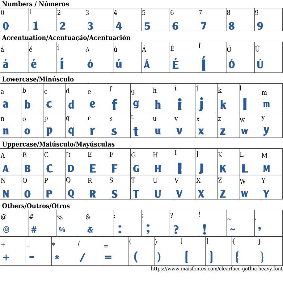 Clearface Gothic Heavy: Free Font Download | MaisFontes