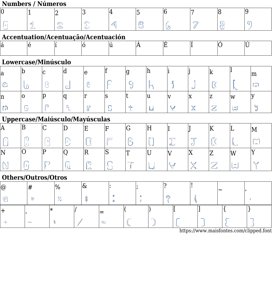 Clipped: Free Font Download | MaisFontes