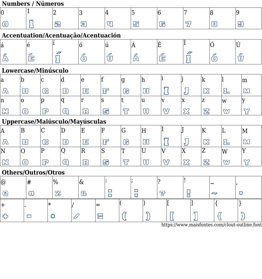 Clout Outline: Free Font Download | MaisFontes