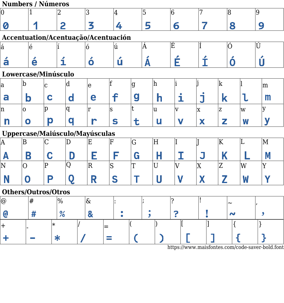 Code Saver Bold Font: Free Download | MaisFontes
