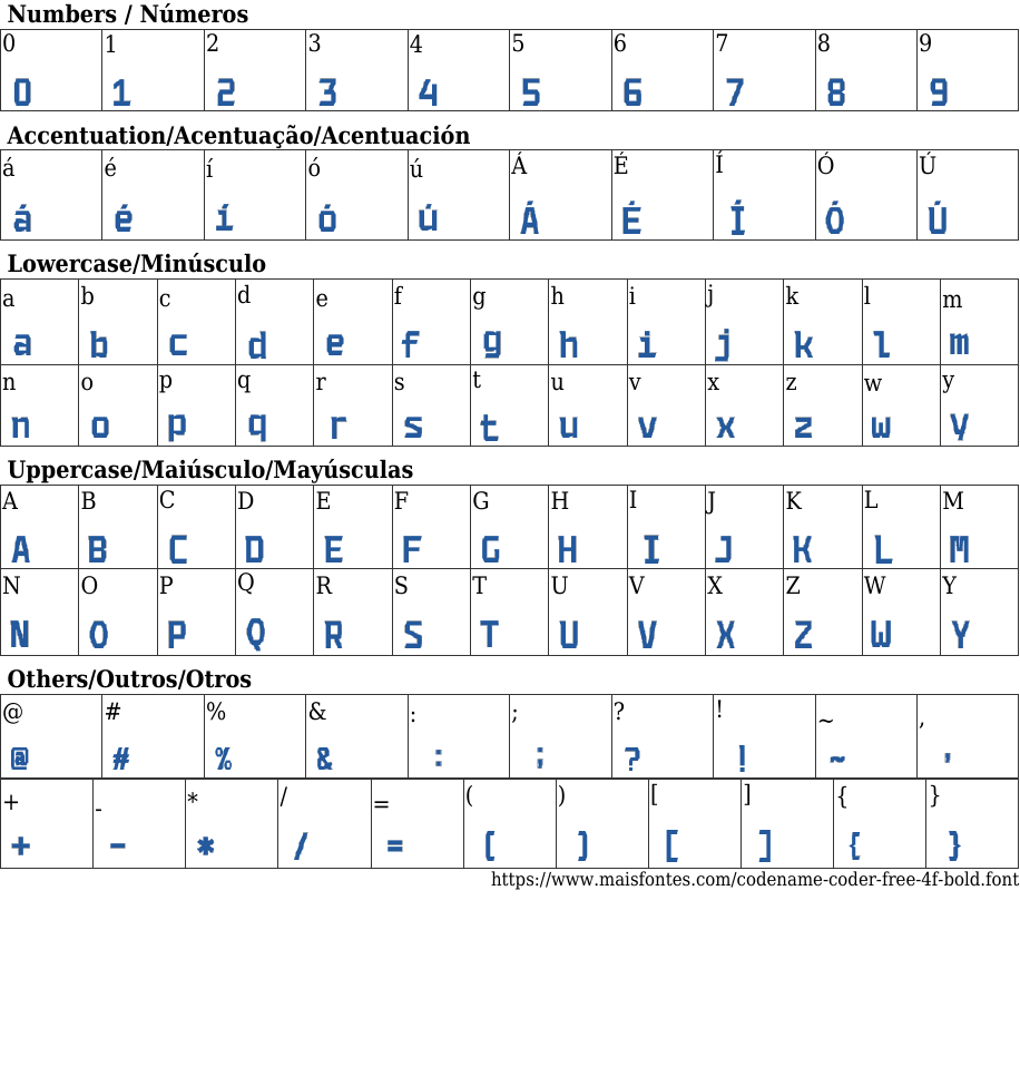 Codename Coder Free 4F Bold: Free Font Download | MaisFontes