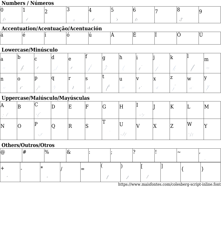 Colesberg Script Inline: Baixar Fonte Grátis | MaisFontes